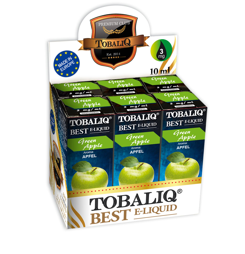 TOBALIQ E-Liquid – 3mg Nikotin – Apple & Pear - Premium24 GmbH