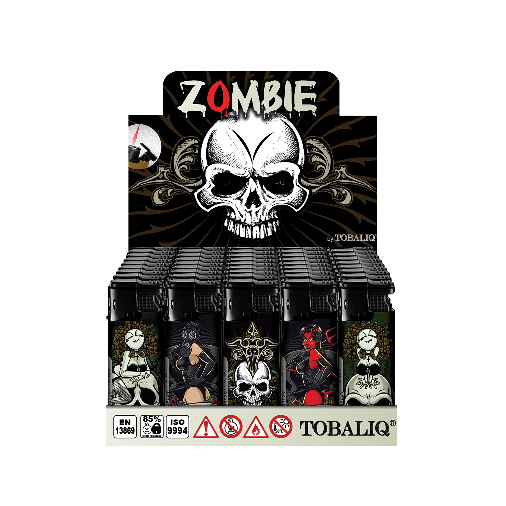 TQ Turbo Motivfeuerzeug ZOMBIE - Premium24 GmbH