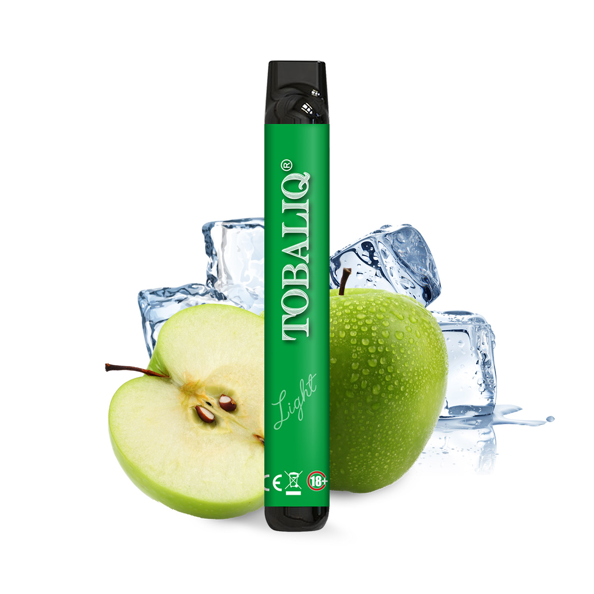 TobaliQ E-Shisha 600Puffs – 10mg Nikotin – Apple Ice - Premium24 GmbH