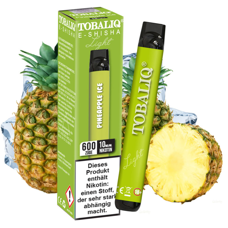 TobaliQ E-Shisha 600Puffs – 10mg Nikotin – Pineapple Ice - Premium24 GmbH