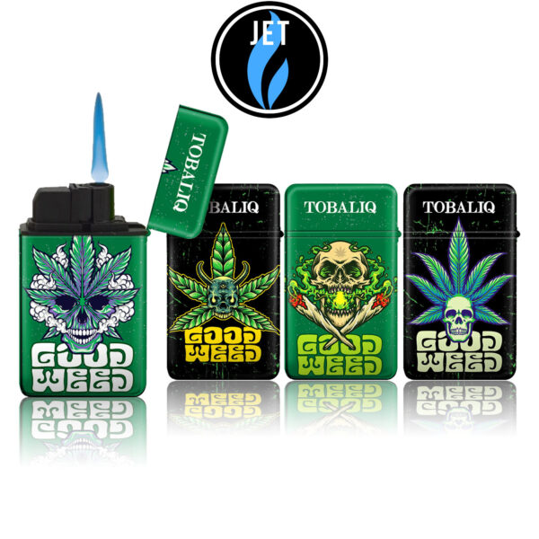 TOBALIQ Jet Flame Feuerzeug GOOD WEED - Premium24 GmbH